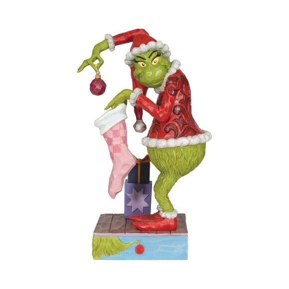 Enesco | Holiday | Dr Seuss The Grinch Stealing Ornament Placing It In ...